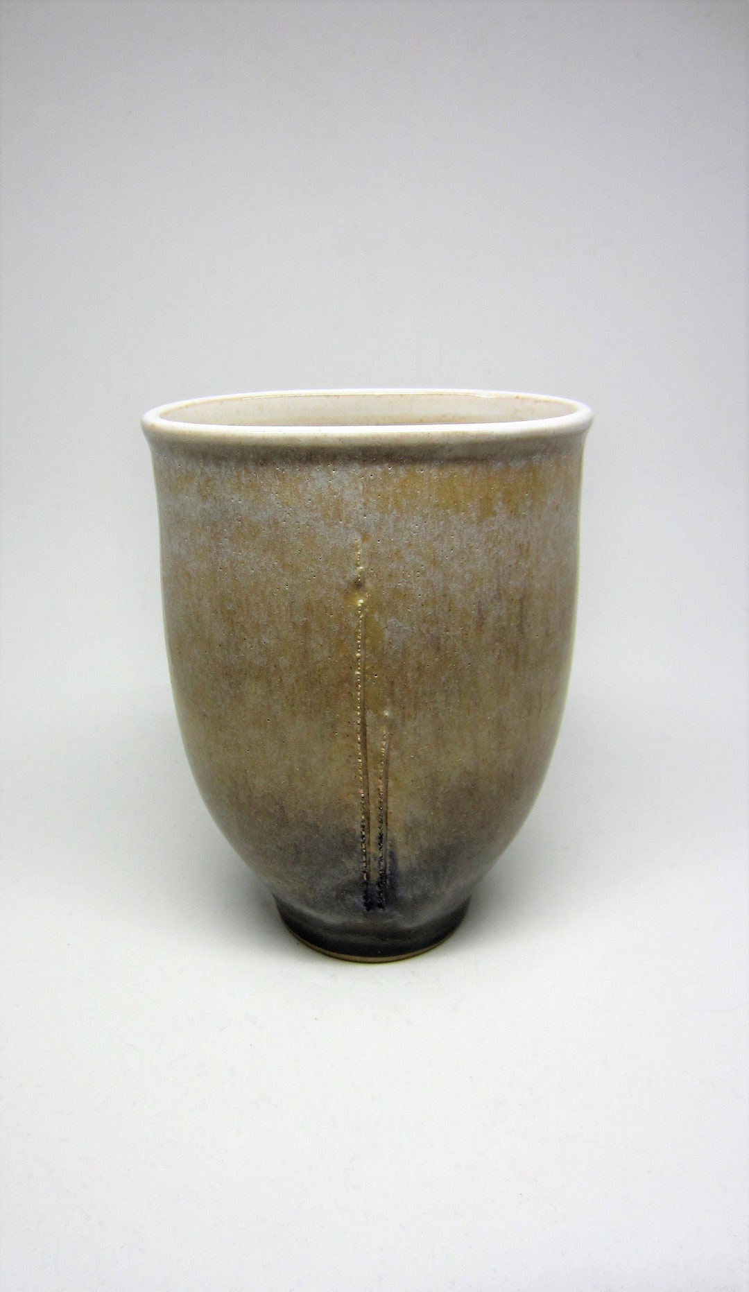 Vintage Swedish Glazed Ceramic Vase Signed Scandinavian Pottery Relief ...