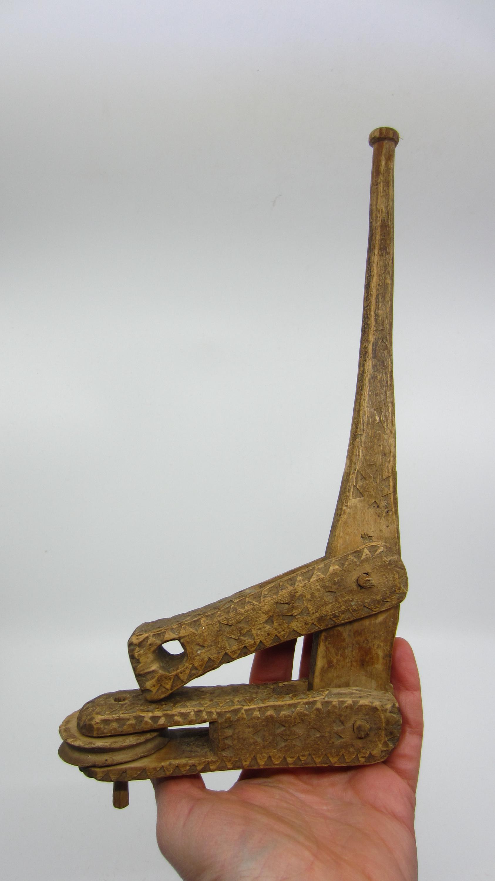 RARE Antique 1700s Danish or Swedish Wooden Component of Counterbalance ...