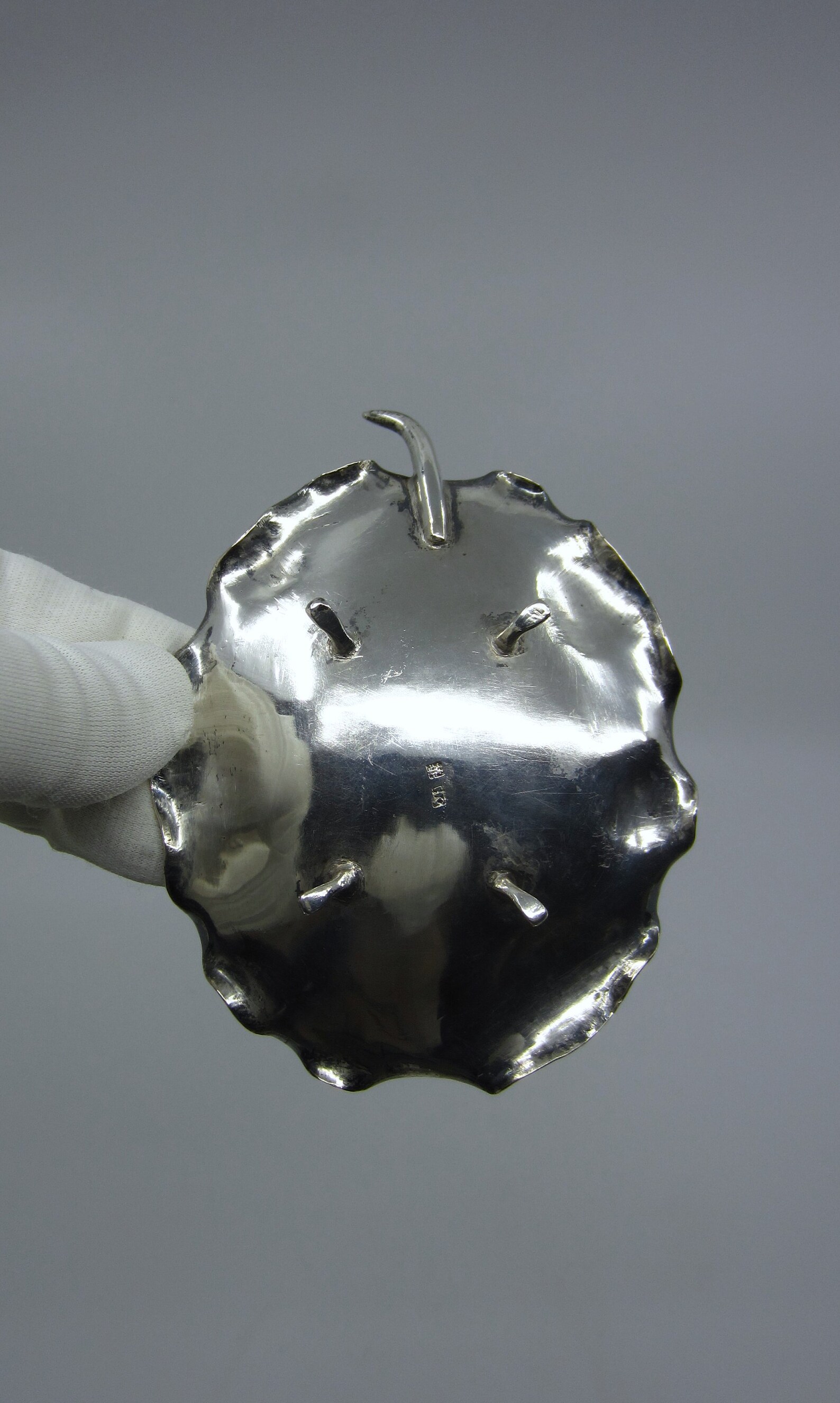 Antique Chinese Hung Chong & Co Sterling Silver Miniature Tray Organic ...