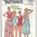 Butterick 6148 Vintage 1970s Dress Pattern Quick and Simple Swimsuit ...