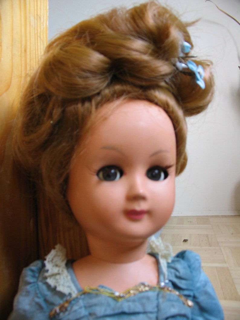 Italian Hard Plastic Doll From 1960s in Elaborate Dress - Etsy