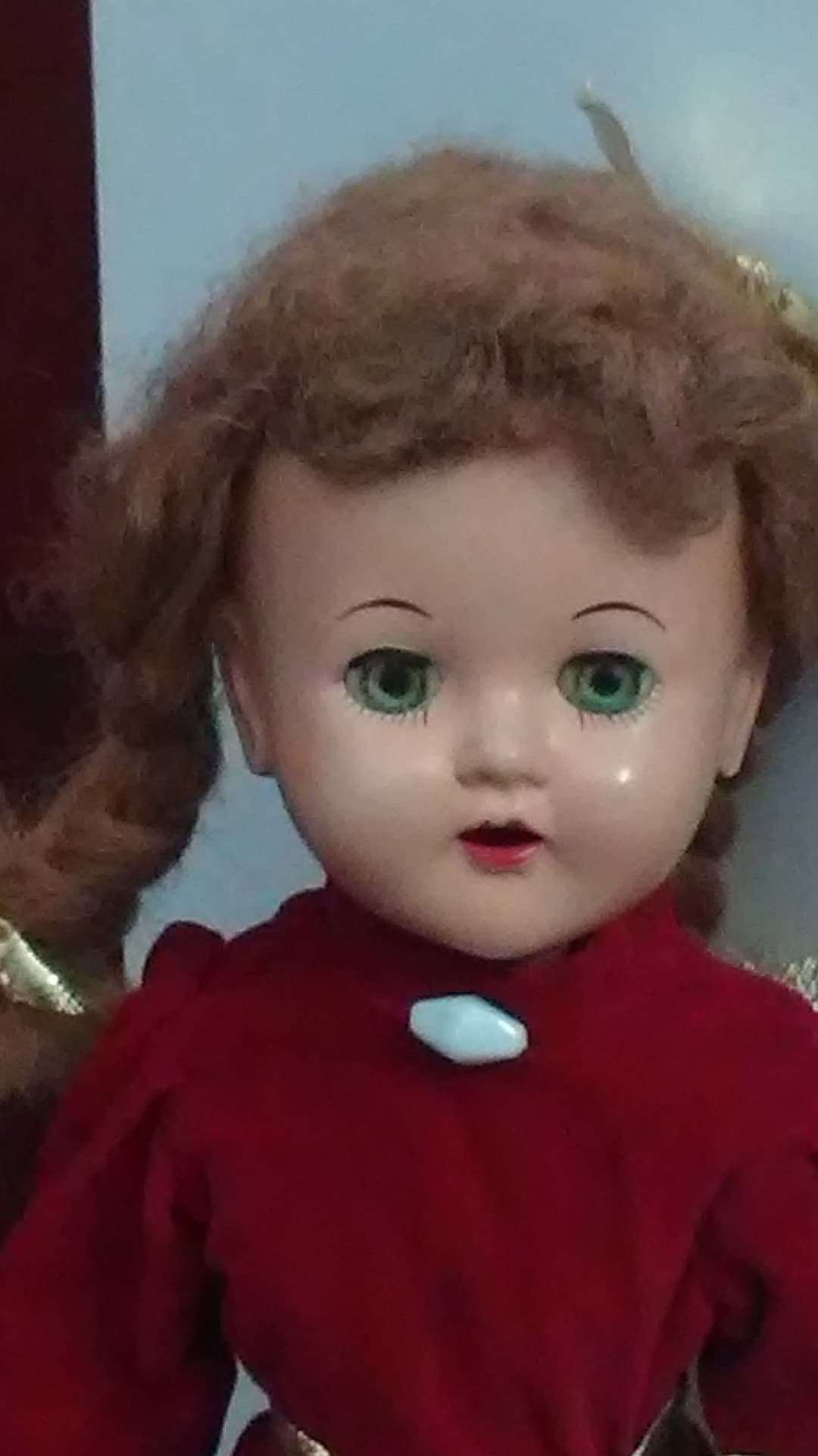 Honey Blonde Mary Lu Walker in Red Velvet Christmas Dress - Etsy