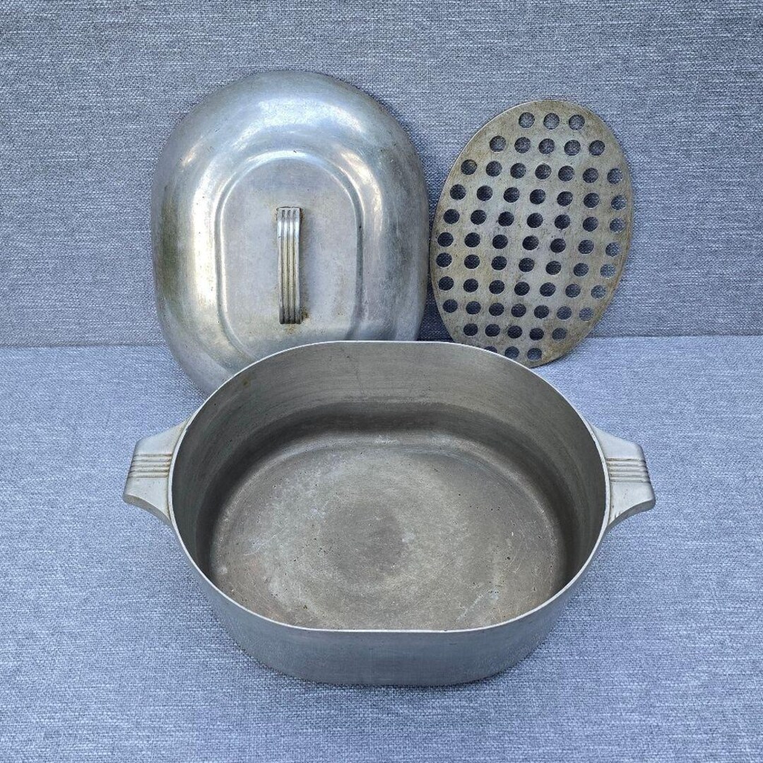Wagner-ware Magnalite Sidney O Roaster With Trivet 8qt 18" - Etsy