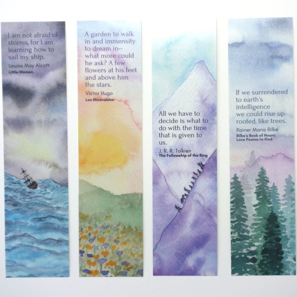 Tolkien Bookmarks - Etsy