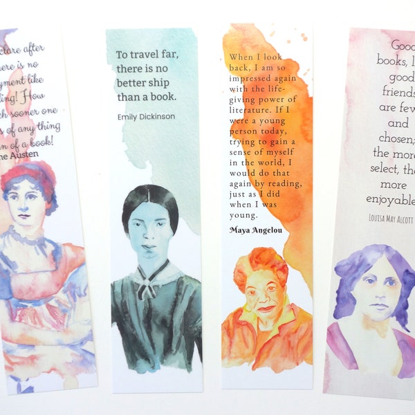 Watercolor Bookmarks - Etsy