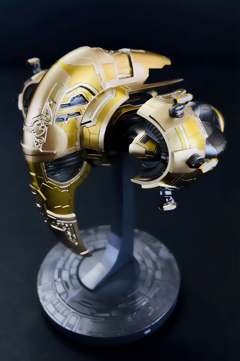 EVE Online Ship Model Amarr Frigates Gold Magnate Original SKIN - Etsy