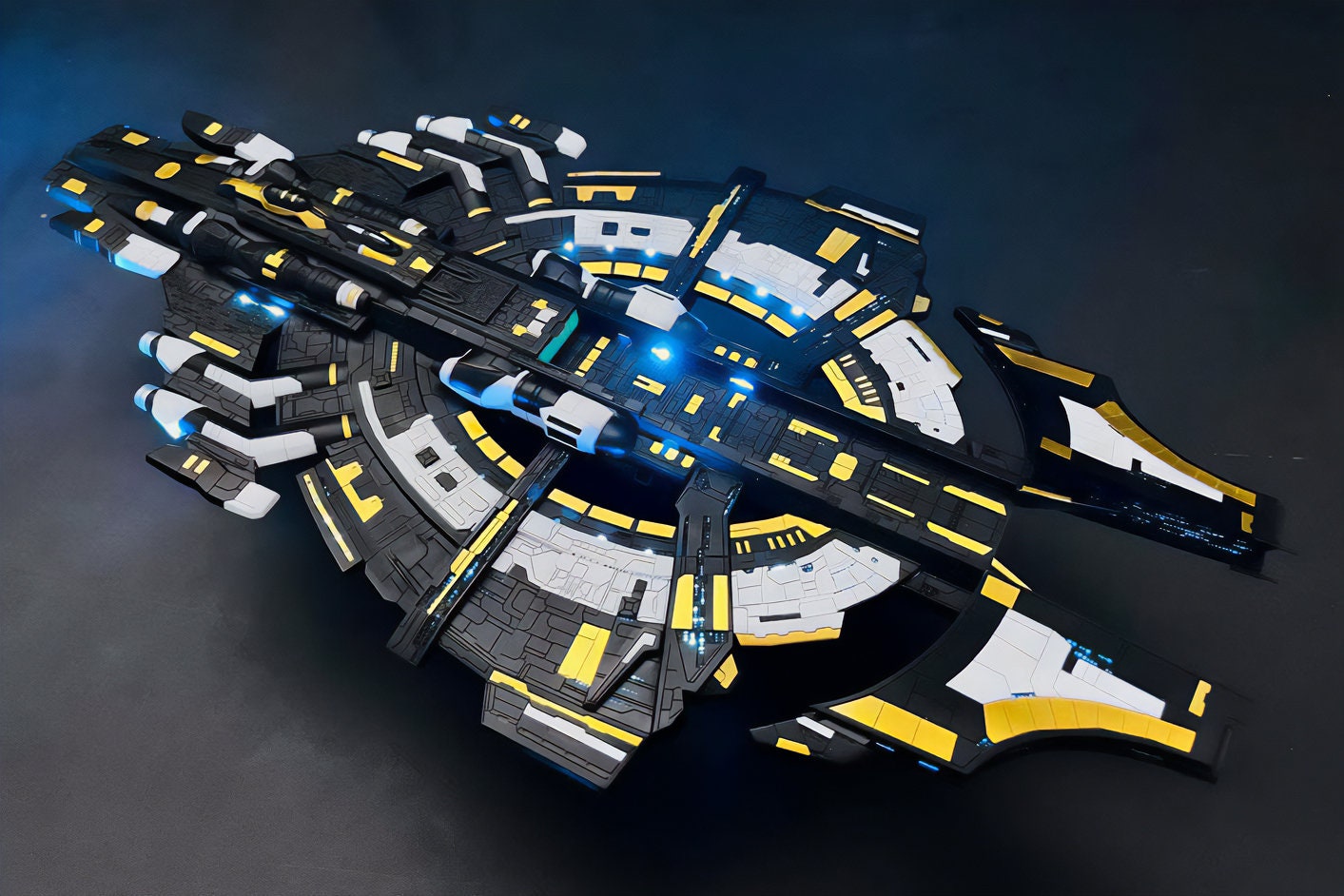 EVE Online Ship Model Gallente Supercarriers Nyx Interbus SKIN - Etsy