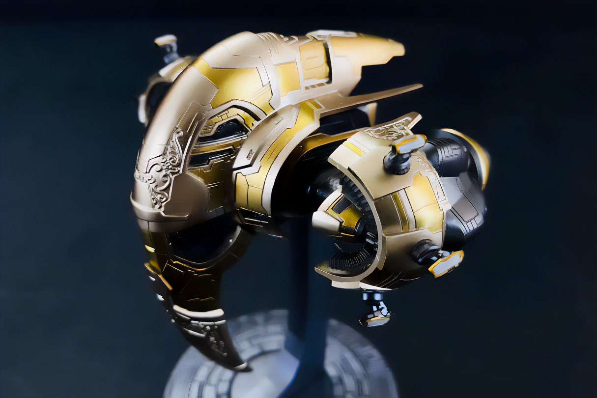 EVE Online Ship Model Amarr Frigates Gold Magnate Original SKIN - Etsy
