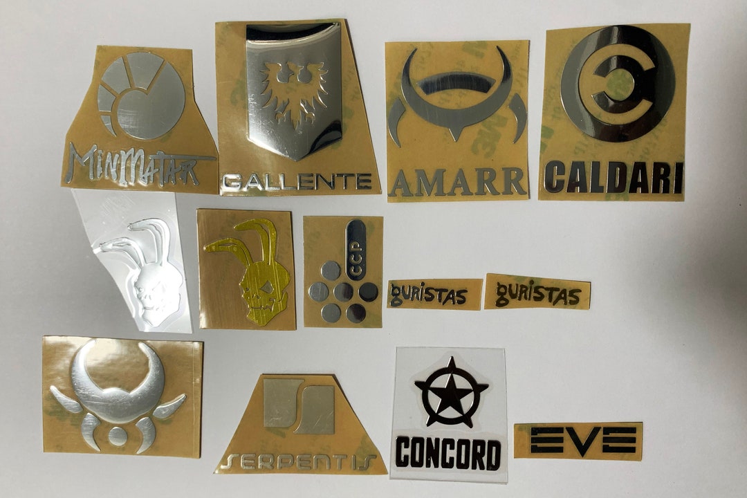 EVE Online Faction Metal Stickers - Etsy UK