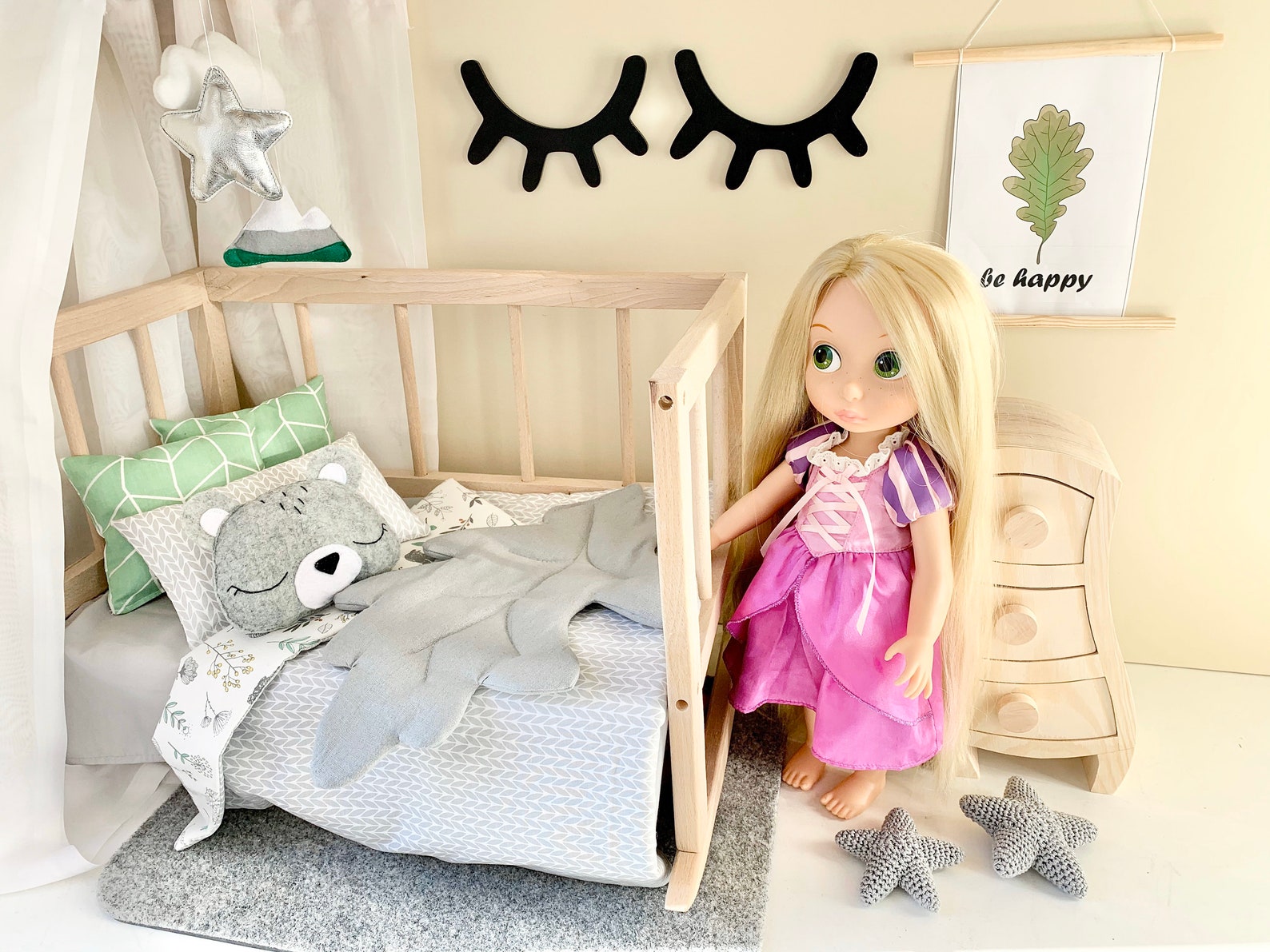 Doll Bedding Set, Doll Bedding - Etsy