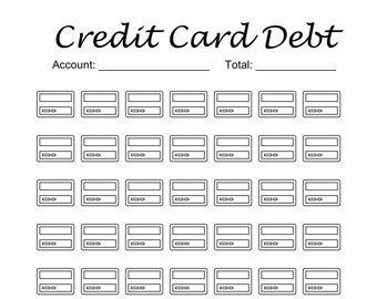 Visual Debt Tracker | Etsy