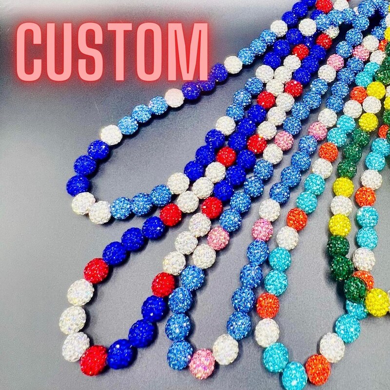 Baseball Beaded Necklace - Etsy