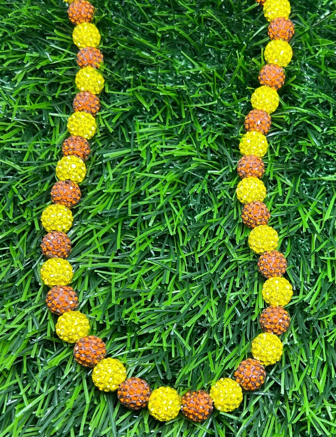 Padres Baseball Sparkle Necklace - Padres Inspired- Yellow and Brown ...