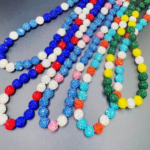 Rhinestone Necklace - Etsy