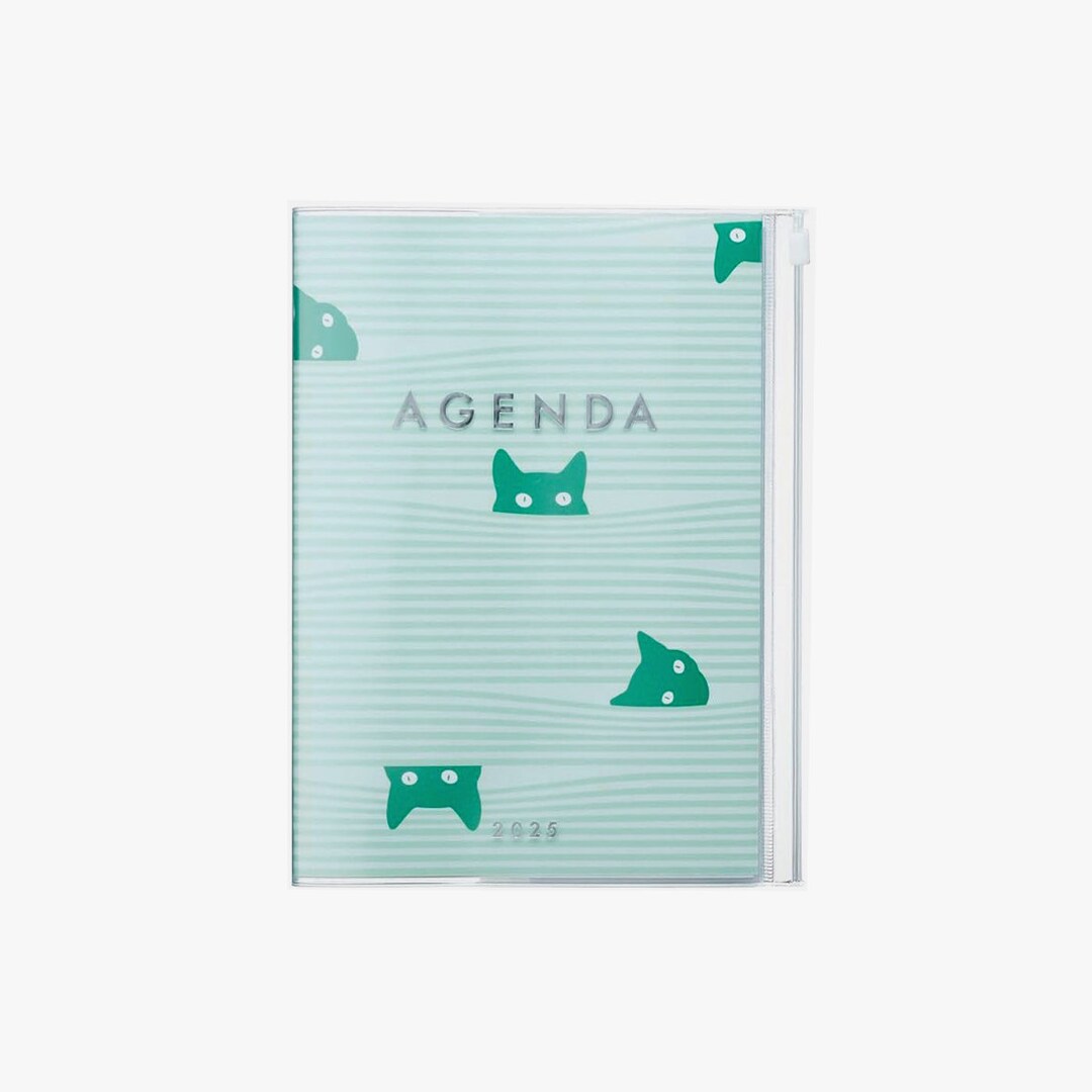 Mark's Diary 2025 September 2024 Start Weekly Vertical A5 Cat Green ...