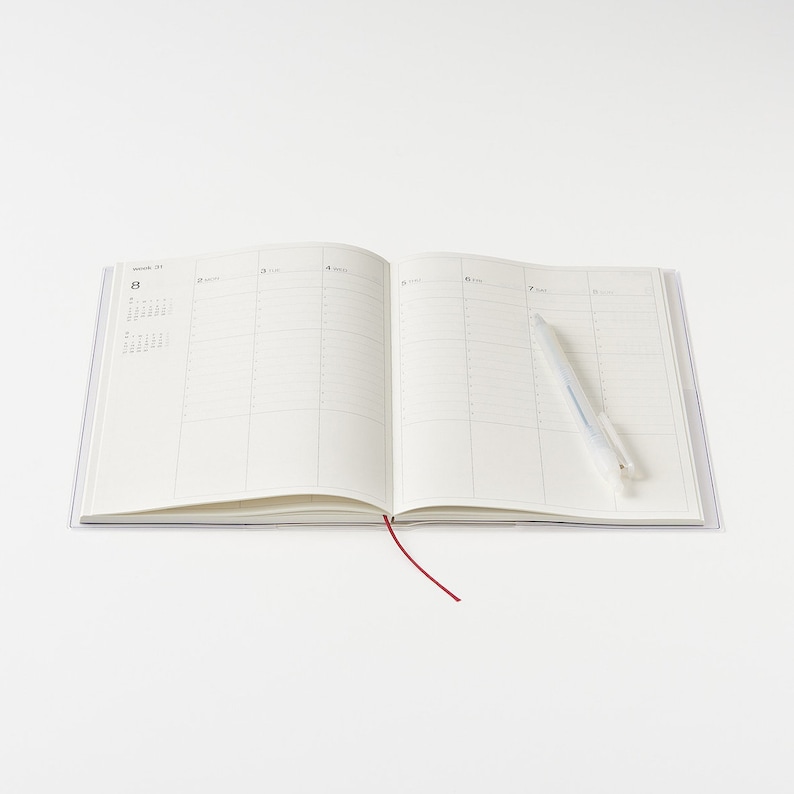 Muji Notebook Diary 2021 Monthly Weekly Vertical Start From | Etsy