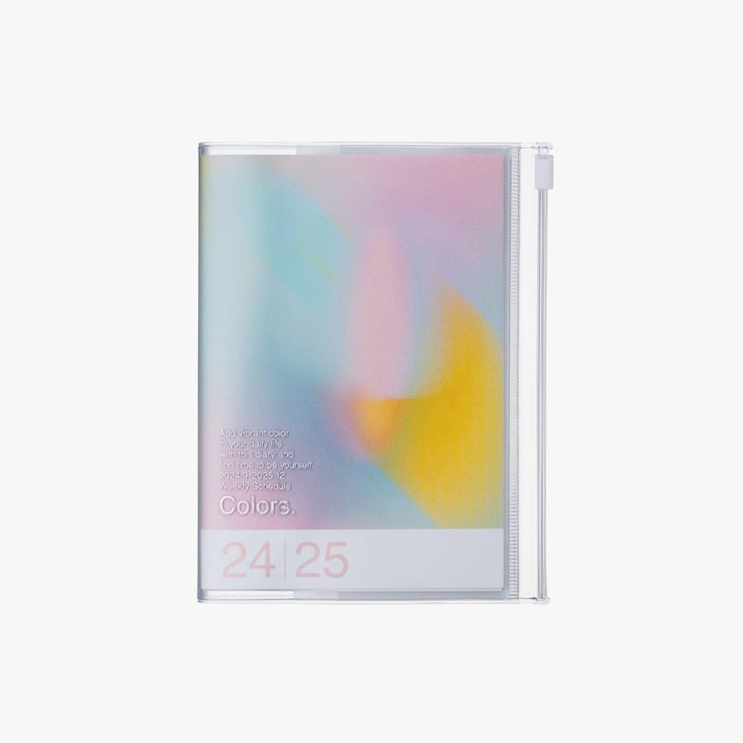Mark's Diary 2025 September 2024 Start Weekly Vertical A6 Gradient Pink ...