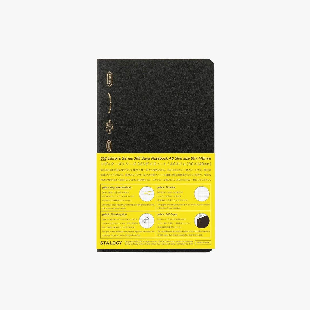 Stalogy Editor’s Series 365 Days Notebook — Grid — A6 Slim - Etsy