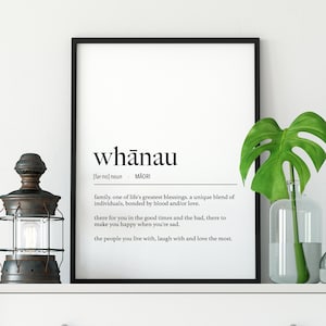 Digital New Zealand Maori Whanau (family) Definition Digital File ...
