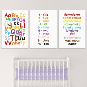 Digital Fiji Language Rainbow Alphabet, Numbers and Colours (set of 3 ...