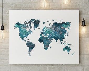 Custom world map | Etsy