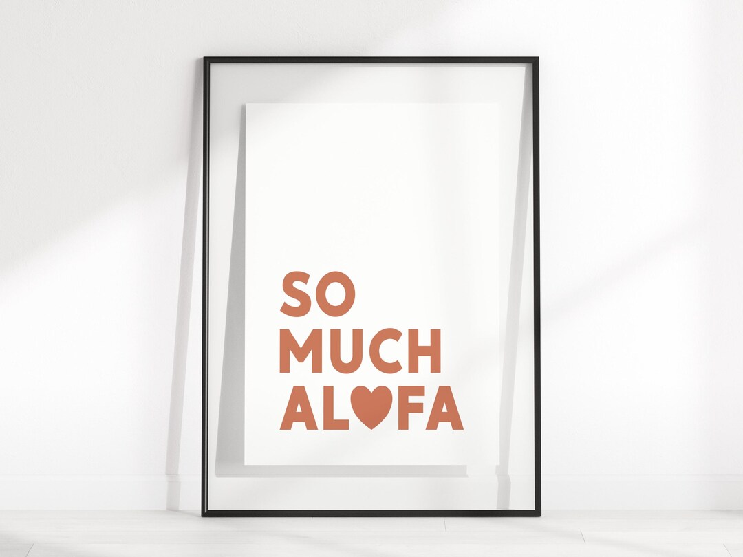 Samoa so Much Alofa (love) Digital Print / Gagana Samoa / Typography ...