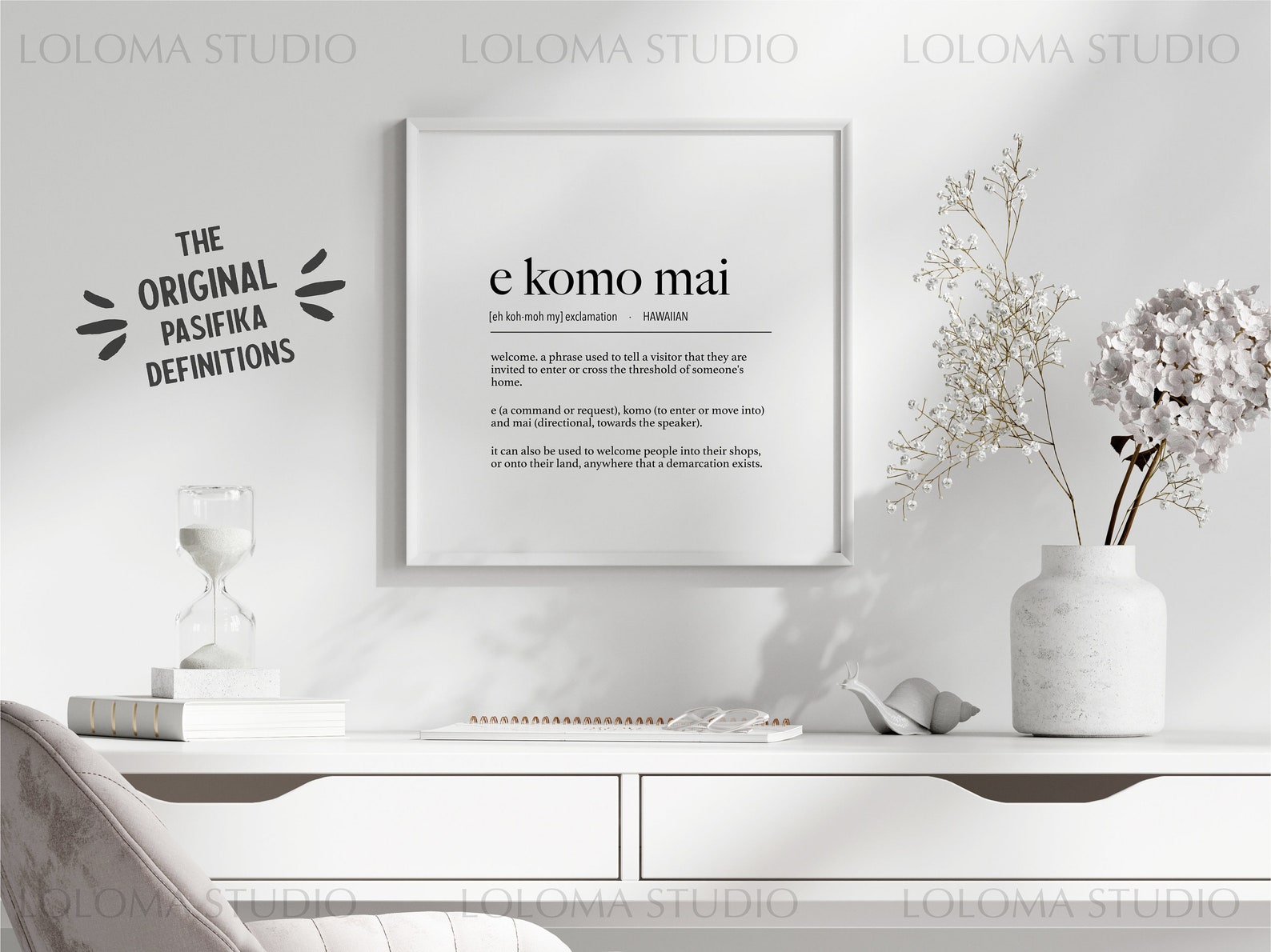 Hawaii E Komo Mai (welcome) Definition Physical Print / Welcome Sign ...