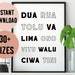Fiji Number Words Digital Print // Fijian Language Fiji - Etsy
