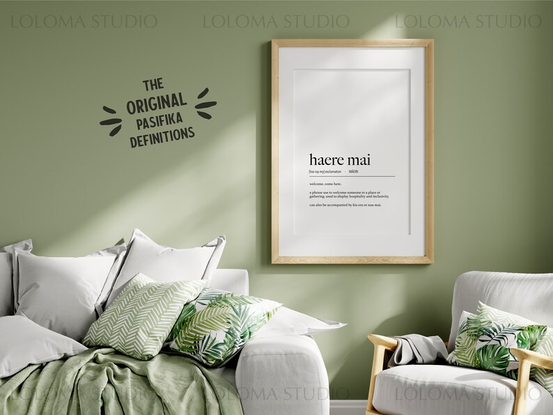 Haere Mai (welcome) Definition Digital Print - Te Reo Maori - New ...