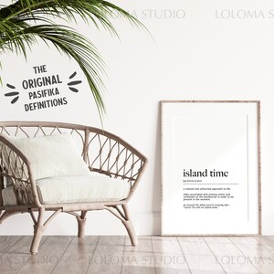 Island Time Definition Digital Print, South Pacific, Polynesia ...