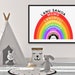 Samoa Language Rainbow Colours Digital Print - Lanu Samoa - Nursery ...