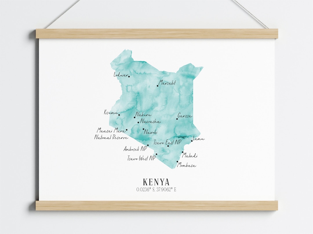 Kenya Map / Kenya Republic / East Africa / Africa Map / Labelled ...
