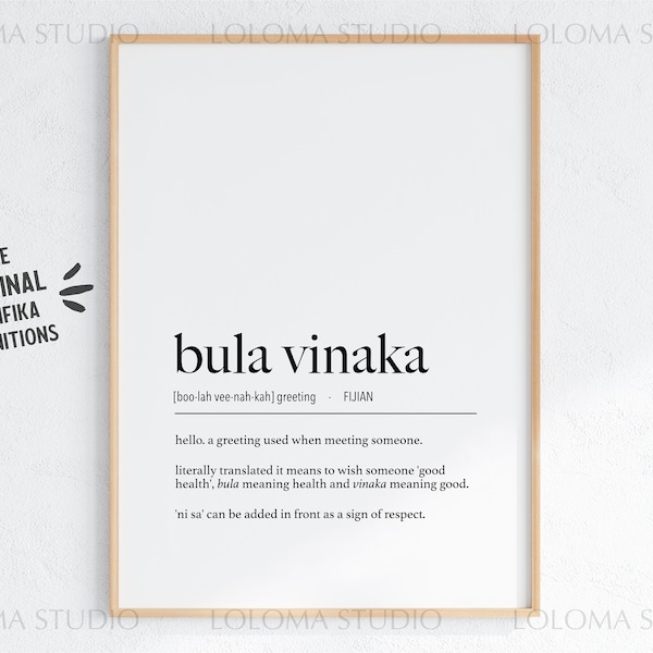 Fijian Bula Vinaka - Etsy