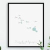 Cook Islands Map Portrait / Labelled Watercolour / Digital or Printed ...