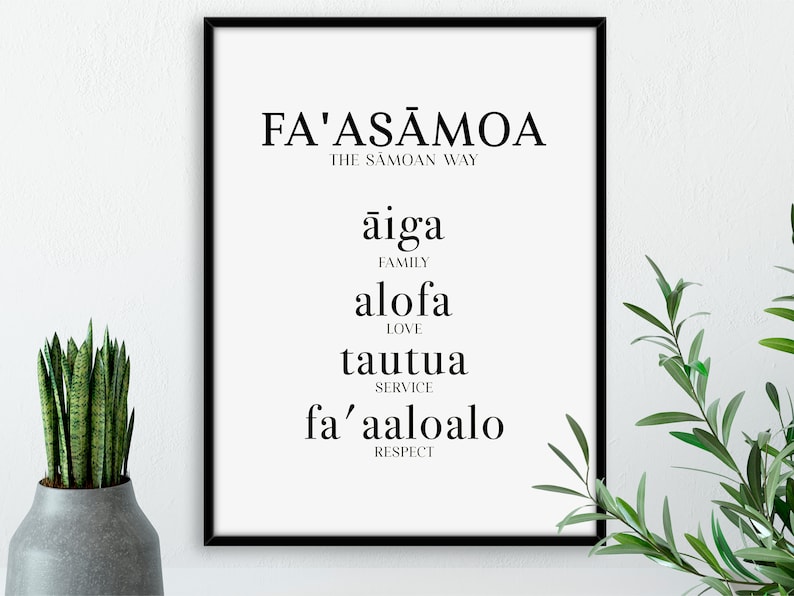Digital Fa'asamoa the Samoan Way (family, Love, Service, Respect) File ...