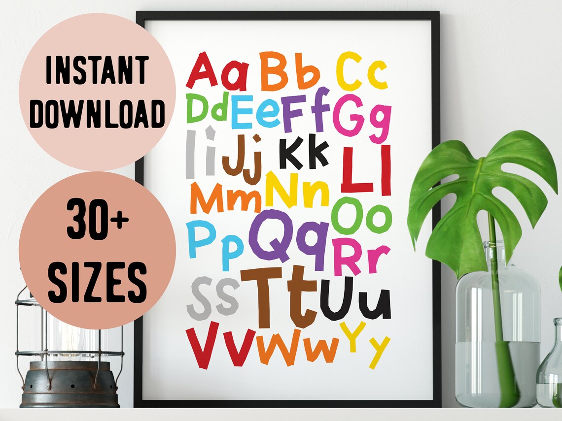 Digital Fiji Language Rainbow Alphabet Numbers and Colours | Etsy