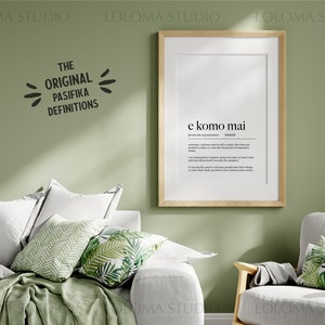 Hawaii E Komo Mai (welcome) Definition Physical Print / Welcome Sign ...