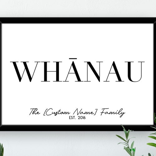 New Zealand Maori Whanau family Definition Physical Print - Etsy