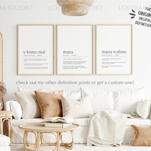 Mana (supernatural Force) Definition Digital Print - Polynesian ...