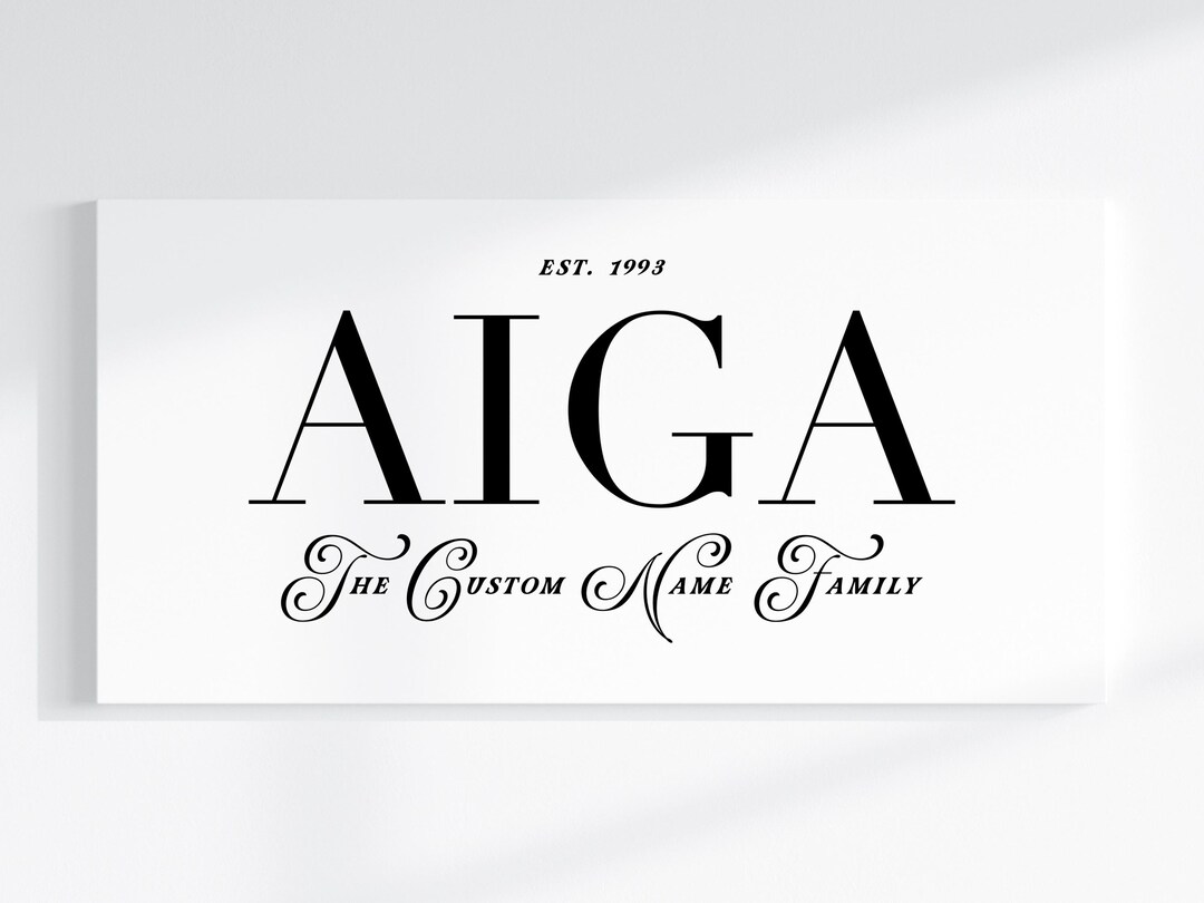 Personalised Aiga (family) Name Canvas Print // Aiga Quote Custom Wall ...