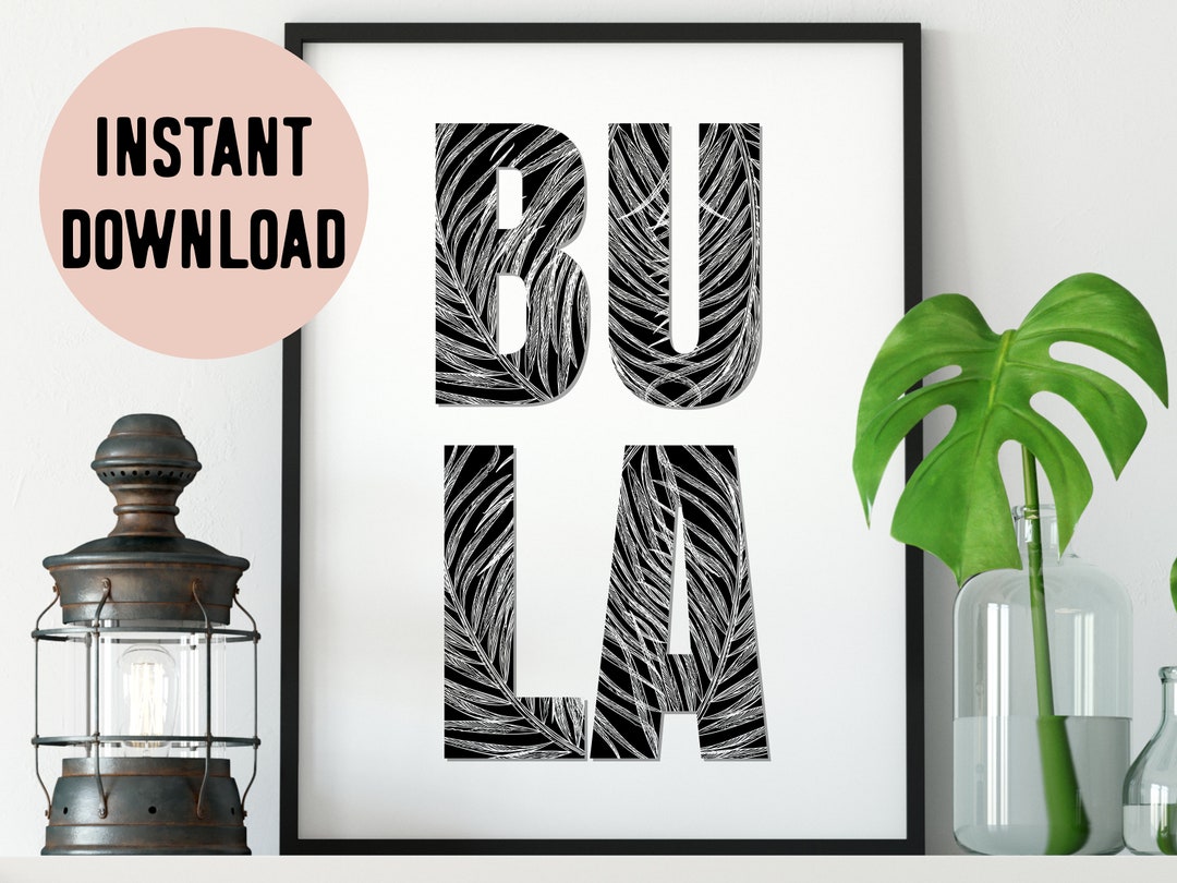 Bula Fiji Print | Instant Download | Fiji Islands Art | Itaukei Print ...
