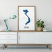 Vietnam Dark Watercolour Map Digital Print // Map of Vietnam - Etsy
