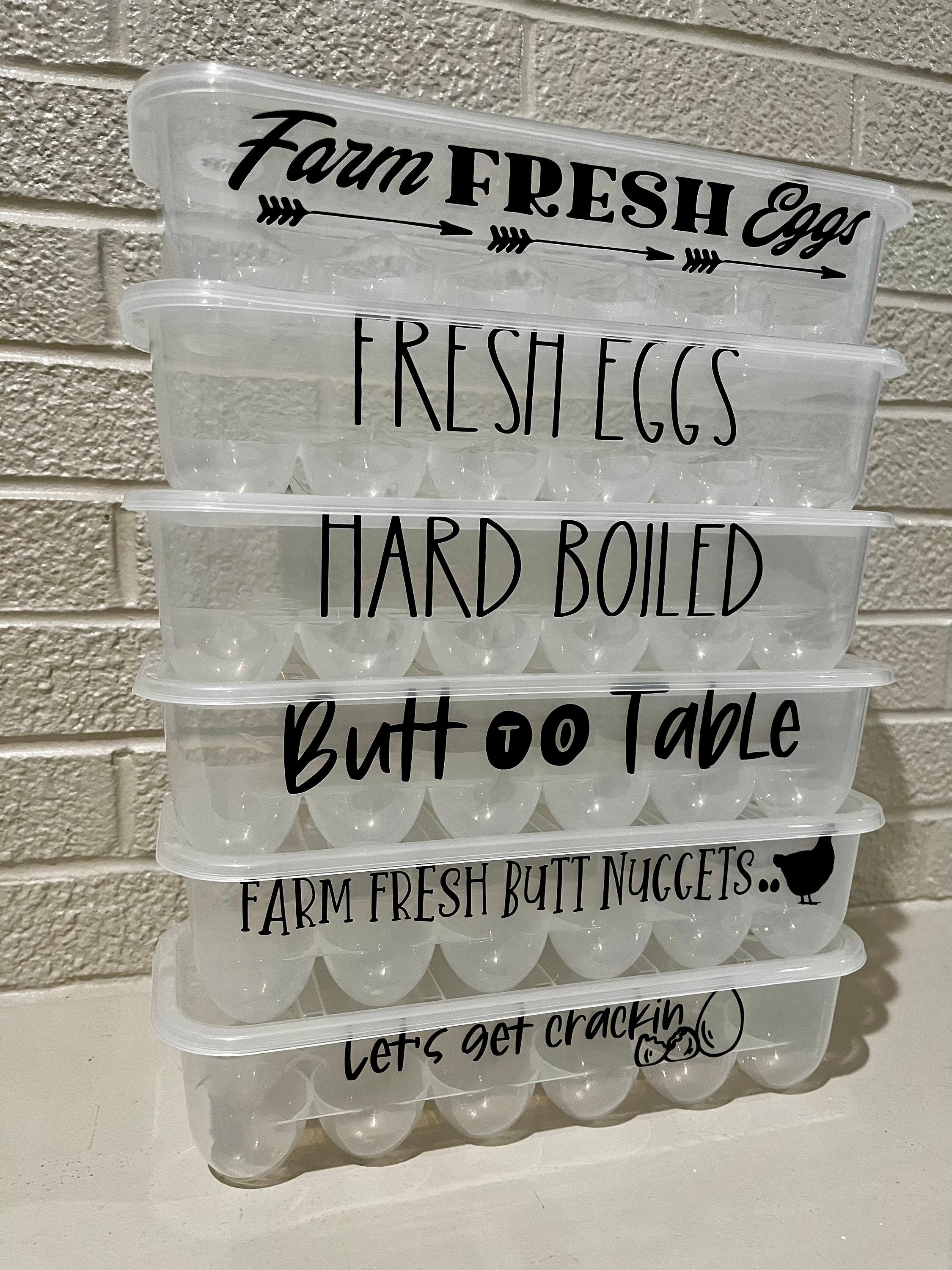 Plastic Egg Carton With Lid/reusable Egg Container/farmhouse Egg ...