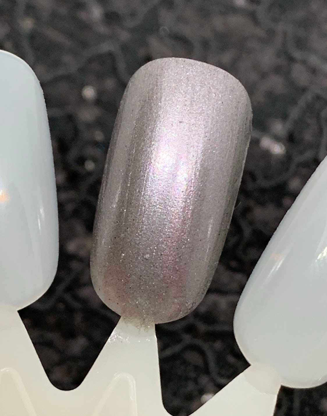 Xenomorph - Shimmery Grey Nail Polish With Subtle Pink Shimmer - Etsy