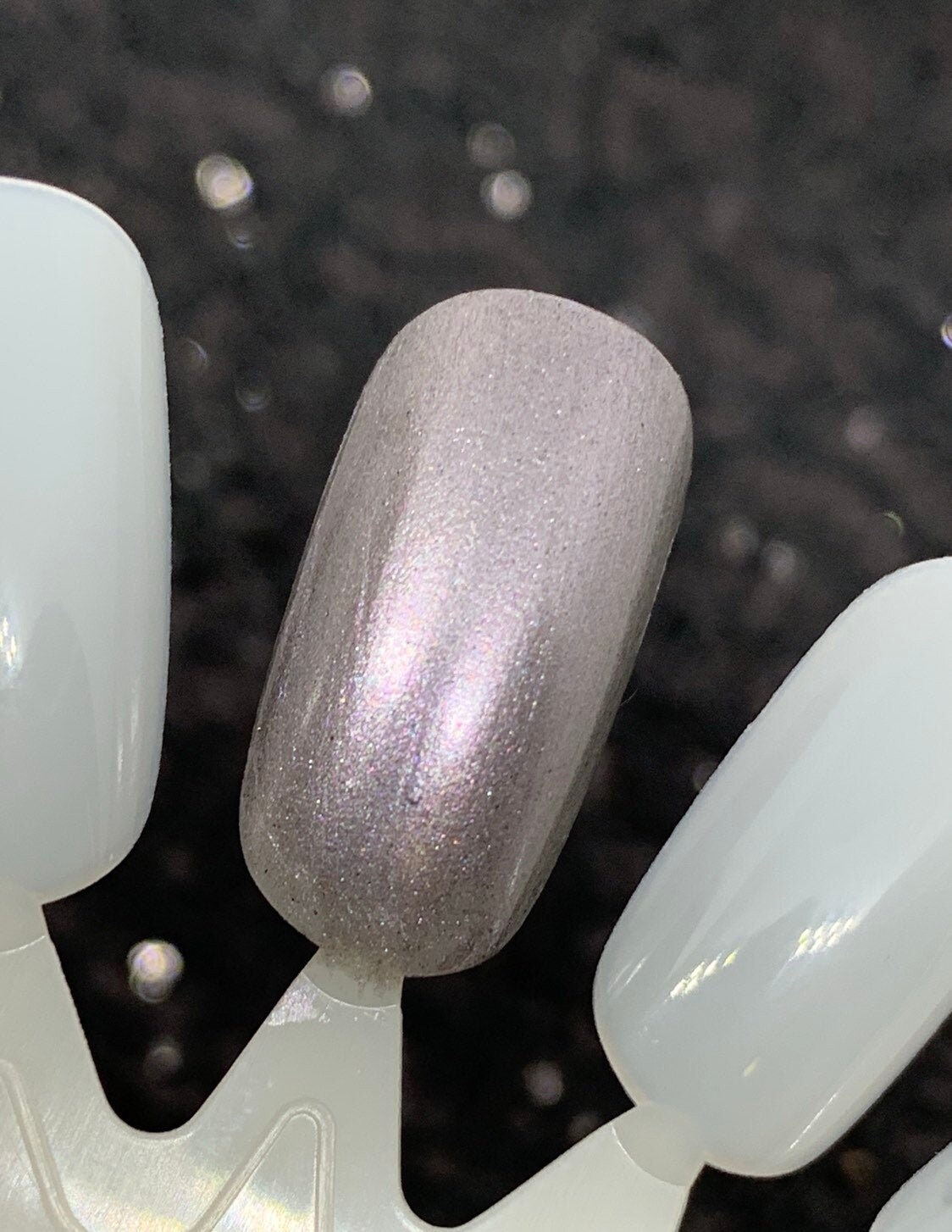 Xenomorph - Shimmery Grey Nail Polish With Subtle Pink Shimmer - Etsy