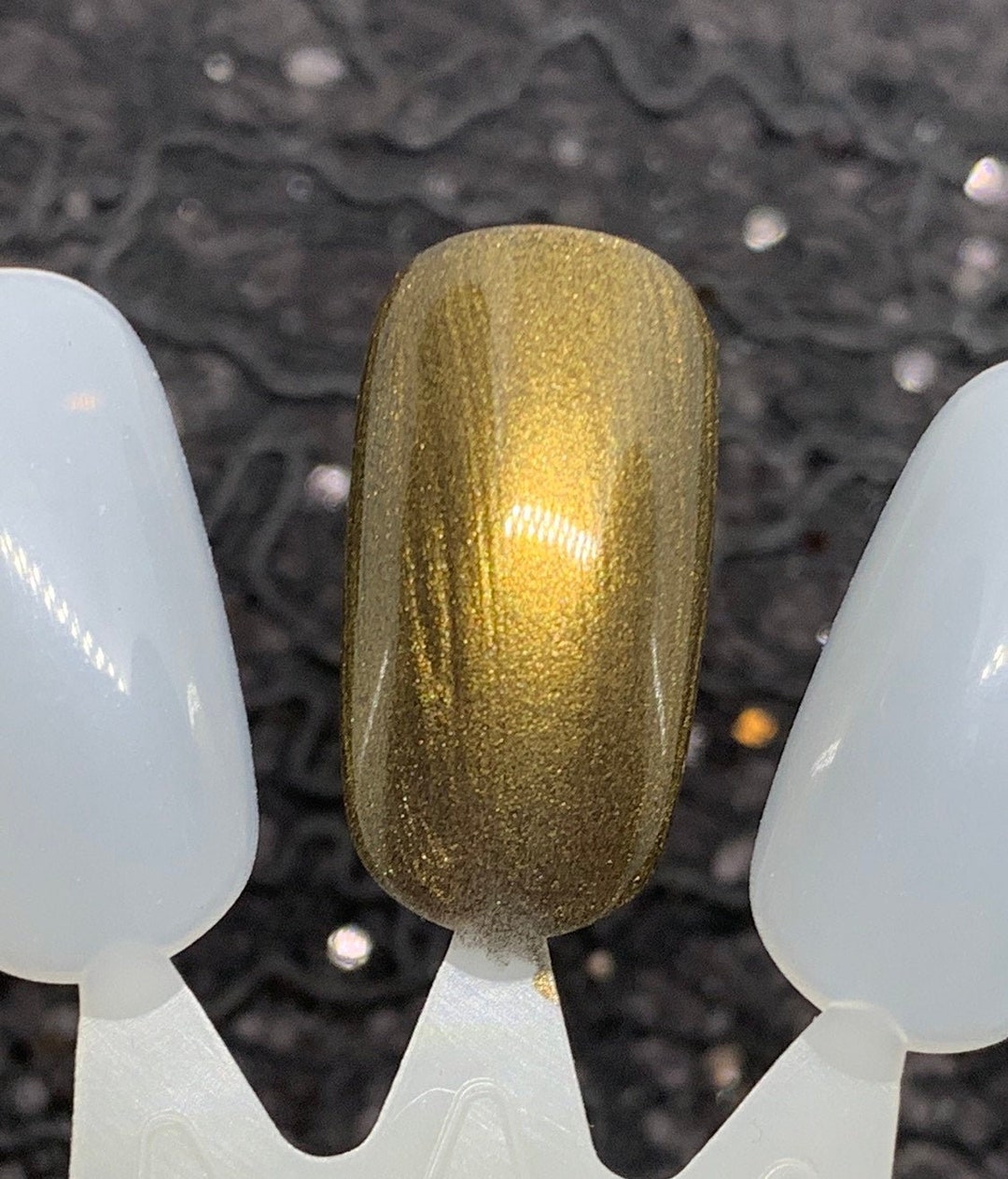 Mothman - Shimmery Bronze, Gold, Olive Green Cream Nail Polish - Etsy