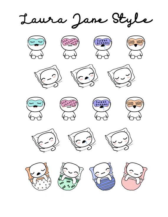 Paper Planner Octo stickers Planning stickers~ Cute character stickers ...