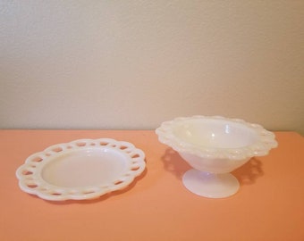 White candy dish | Etsy