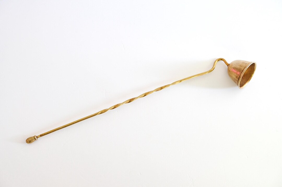 Vintage Mid Century Modern Design Brass Candle Snuffer Filigree, Long ...