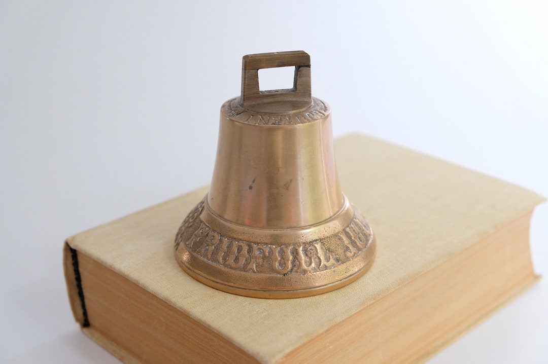 Vintage Swedish Brass Bell || Fridfull Jul || Brass, Solid, Excellent ...